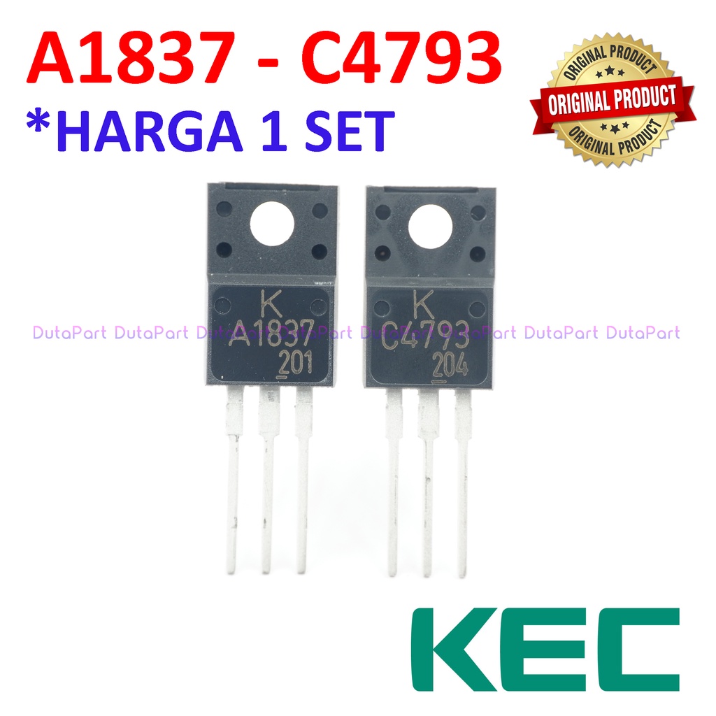 Jual A1837 C4793 ORIGINAL KEC KOREA Transistor Harga Per SET A 1837 C ...