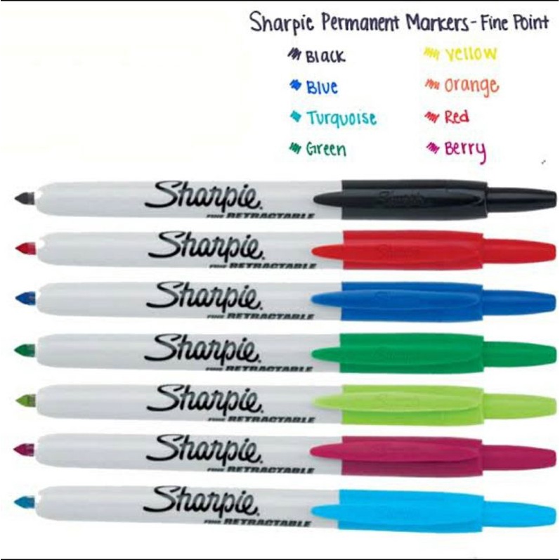 Jual Sharpie Retractable Fine Point (spidol model click pen) | Shopee ...
