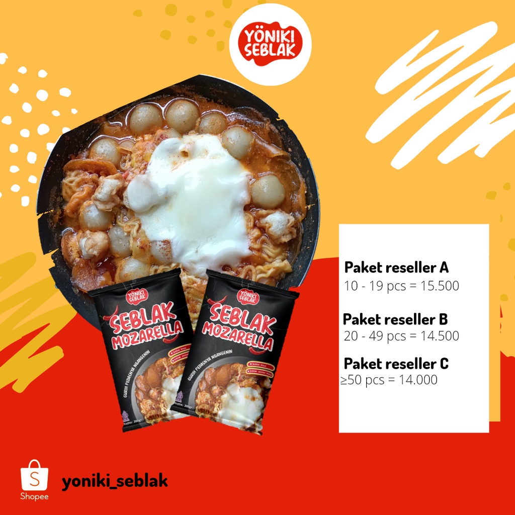 Jual Paket Reseller Seblak Jeletot Mozarella - YonikiI Seblak | Shopee ...