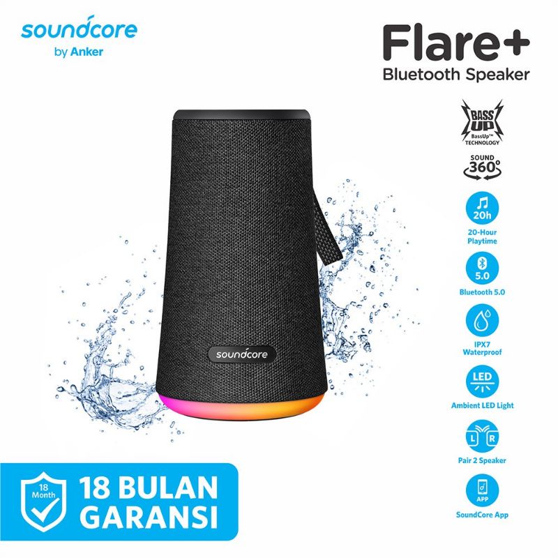Jual Anker Soundcore Flare+ Plus Portable Bluetooth Speaker | Shopee ...
