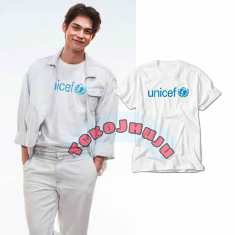 Jual Baju Kaos astro Bright UNICEF print depan Win metawin Bright ...