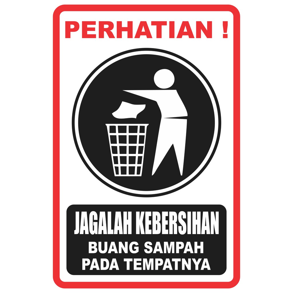 Jual Sticker JAGA KEBERSIHAN | Shopee Indonesia