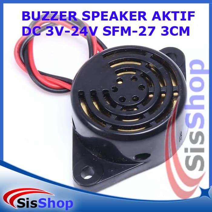 Jual BUZZER SPEAKER AKTIF ACTIVE DC 3V-24V SFM-27 3CM | Shopee Indonesia