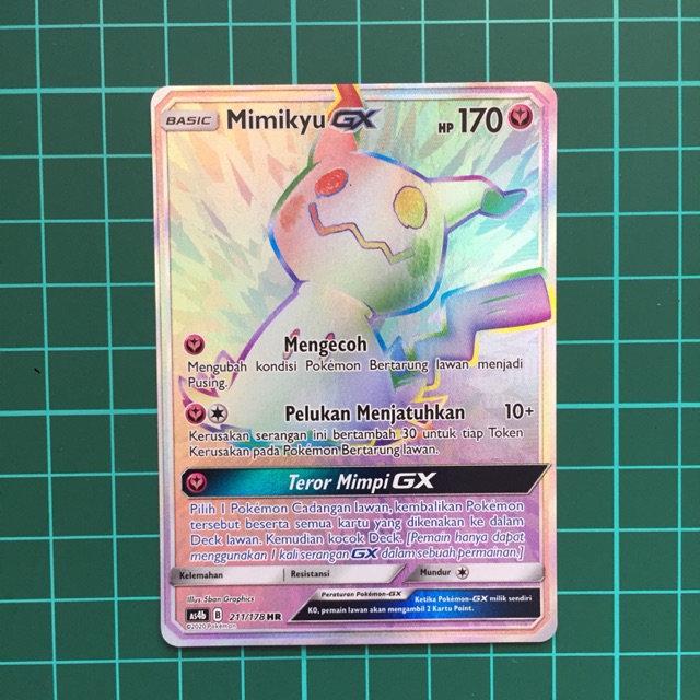 Jual Mimikyu GX HR Kartu Pokemon TCG Indonesia | Shopee Indonesia