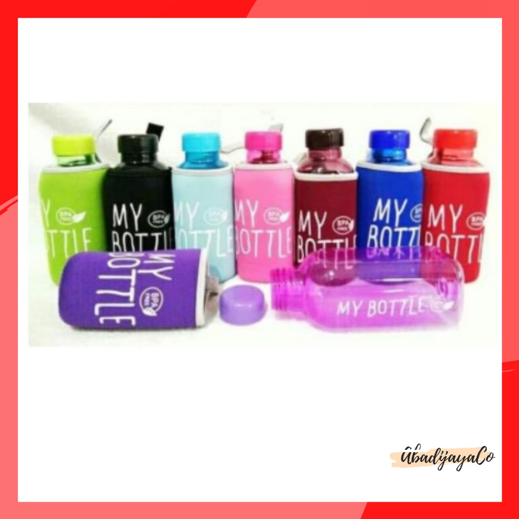 Jual MY BOTTLE SEGI BULAT IMUT LUCU FULL WARNA 500ML + FREE POUCH BUSA ...