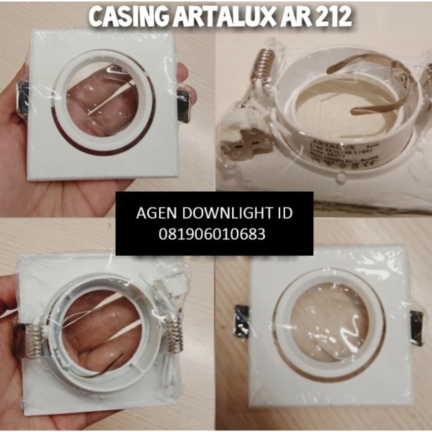 Jual Casing Downlight MR16 Body Putih Kotak | Shopee Indonesia