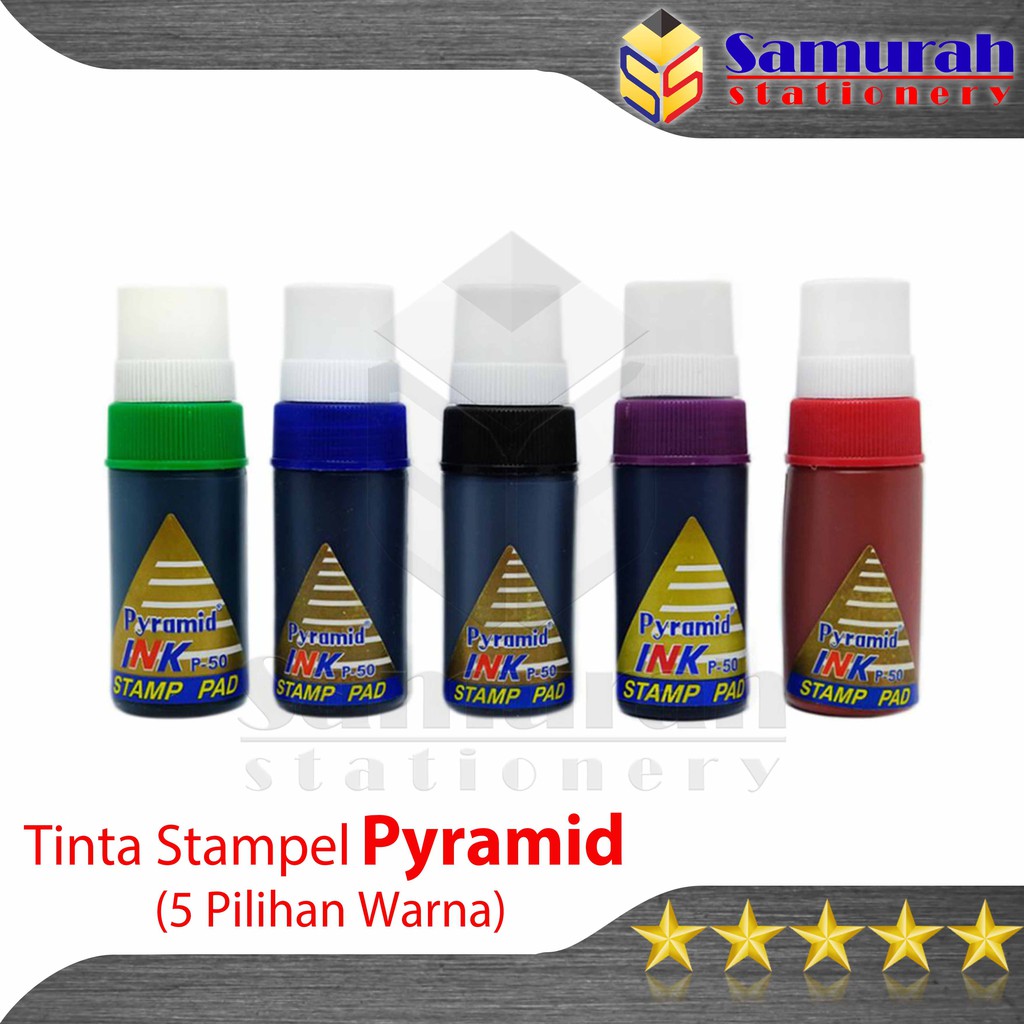 Jual Isi ulang Tinta Bak Stampel Piramid / Refill Stamp Pad Ink Pyramid ...