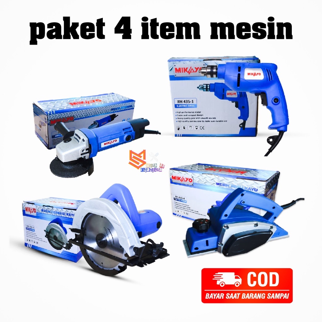 Jual KHUSUS HARI INI PROMO PAKET TUKANG KAYU!!! (4 ITEM) Mesin Grinda ...