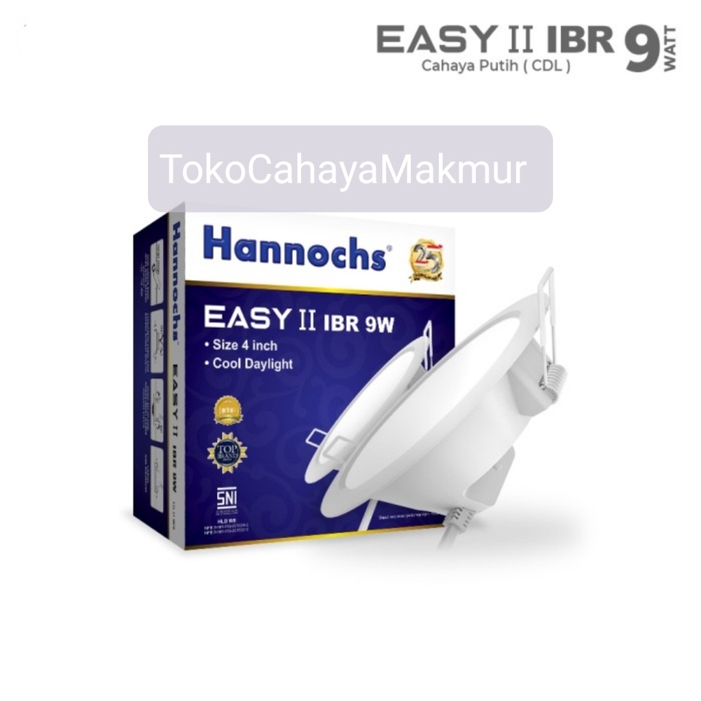 Jual Lampu LED Downlight Hannochs Easy II IBR Round Bulat 3w,5w,7w,9w,12w,15w,20w,25w ...