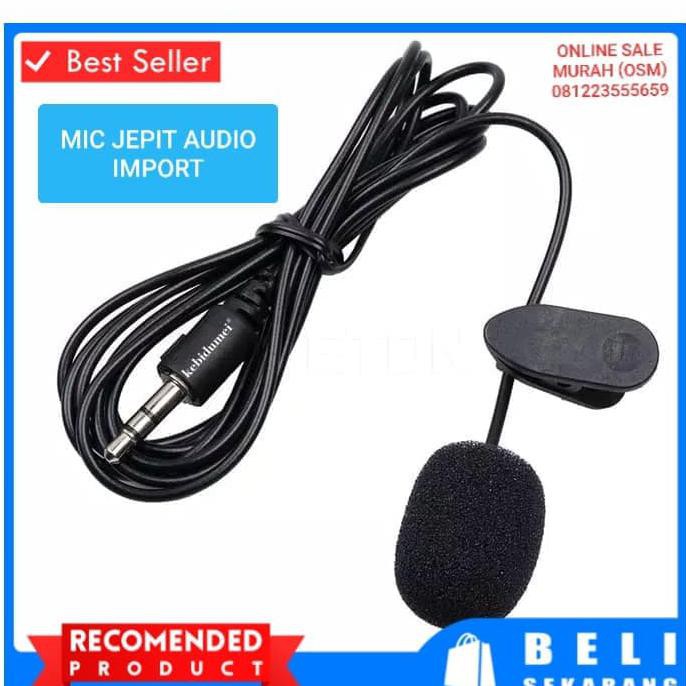 Jual Super Microphone Jepit Tie Kerah 3.5Mm Original Mik Mic Audio Imam ...