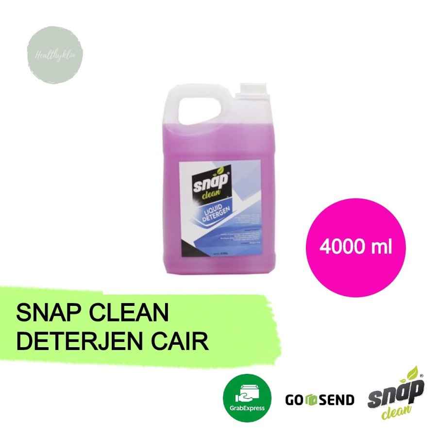 Jual Deterjen Cair Liquid Detergent Snap Clean 4 Liter | Shopee Indonesia