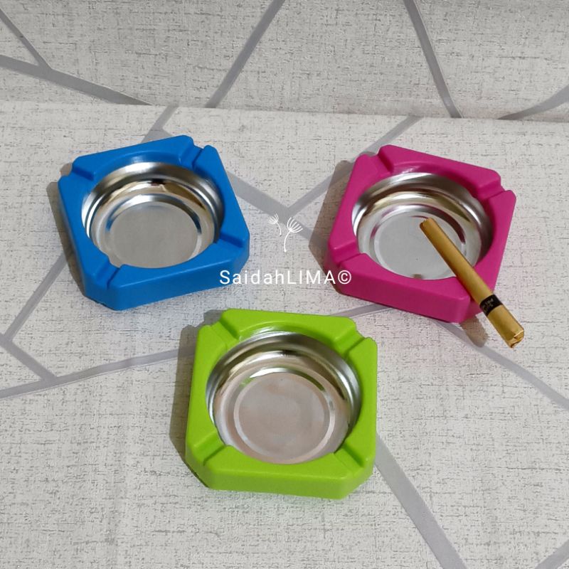 Jual Asbak Warna Kotak Stainless Steel - Asbak Unik Murah SNI | Shopee ...