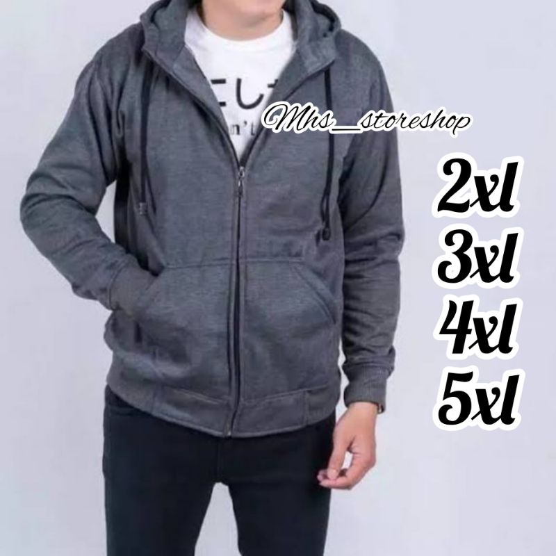 Jual Sweater Jaket NATURAL HOODIE Oversize Pria Wanita Big Size Jumbo ...