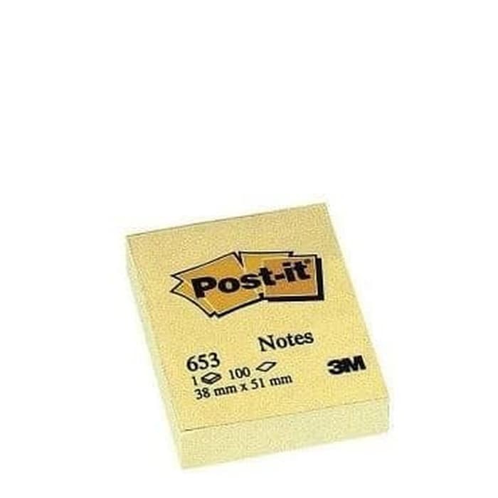 Jual POST IT 3M ORI 653/Memo Tempel 3M 653/Memo Sticky Notes/Pembatas ...