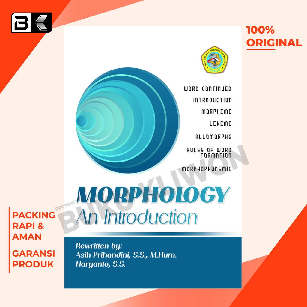 Jual Buku Morphology An Introduction Asih Prihandini BUKU ORIGINAL ...