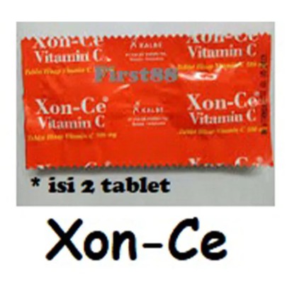 Jual VITAMIN C - XONCE rasa Orange isi 2 Tablet | Shopee Indonesia