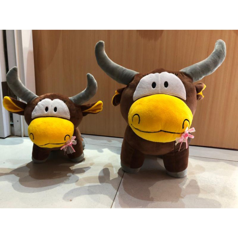 Jual DREAMTOYS96 Boneka Binatang Animal Kerbau Sapi Cow Tanduk Lucu ...