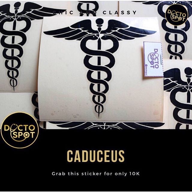 Jual Sticker / Stiker Caduceus ( Untuk Dokter Perawat Mahasiswa ...