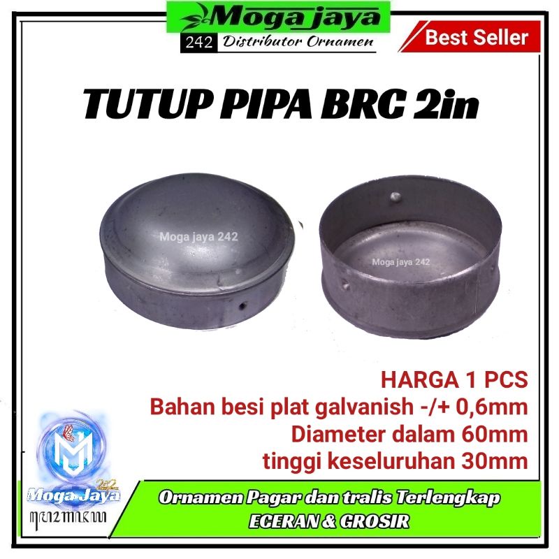 Jual tutup pipa besi brc untuk pintu pagar brc | Shopee Indonesia