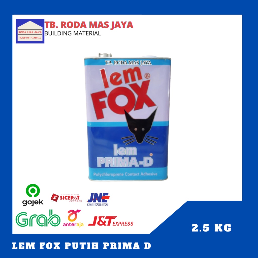 Jual Lem Fox/Perekat Fox Prima D 2.5KG GALON | Shopee Indonesia
