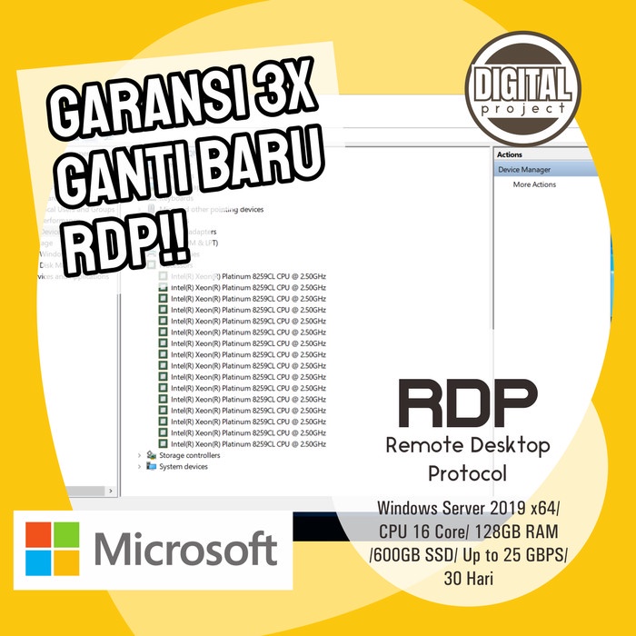 Jual NEW VPS / RDP (16 Core,128 GB RAM,FULL ADMIN,600GB SSD) | Shopee ...