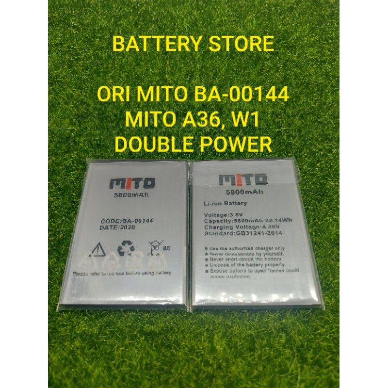 Jual Baterai Battery Batre ORI MITO BA00144 atau Baterai MITO A36 atau ...