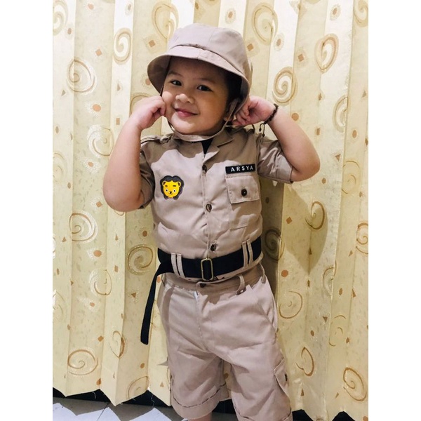 Jual Baju safari anak /baju profesi /kostum safari/kostum zoo kepper ...
