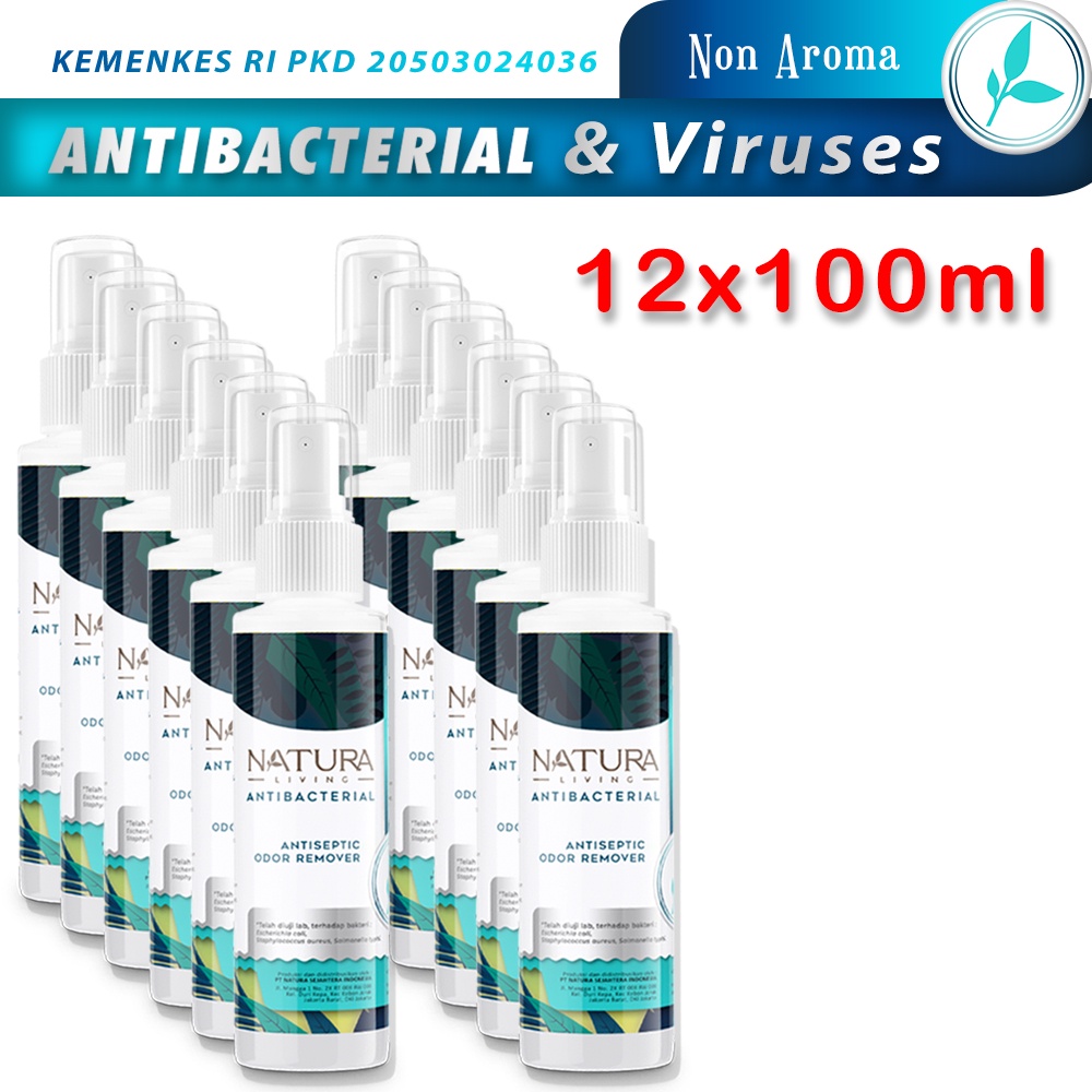 Jual NATURA Hand Sanitizer Cair 100ml Paket 1 LUSIN (12 pcs) MIST ...