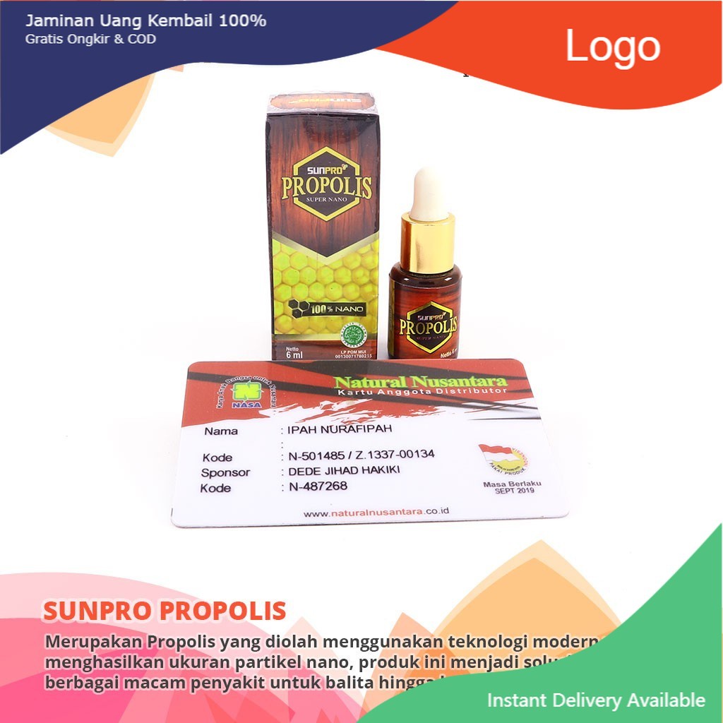 Jual Sunpro Propolis Original Asli PT. Natural Nusantara (NASA ...
