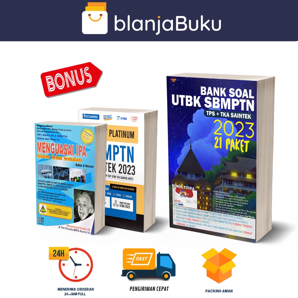 Jual Bebas Buku Bank Soal Utbk Tps Dan Tka Saintek 2023 Dilengkapi