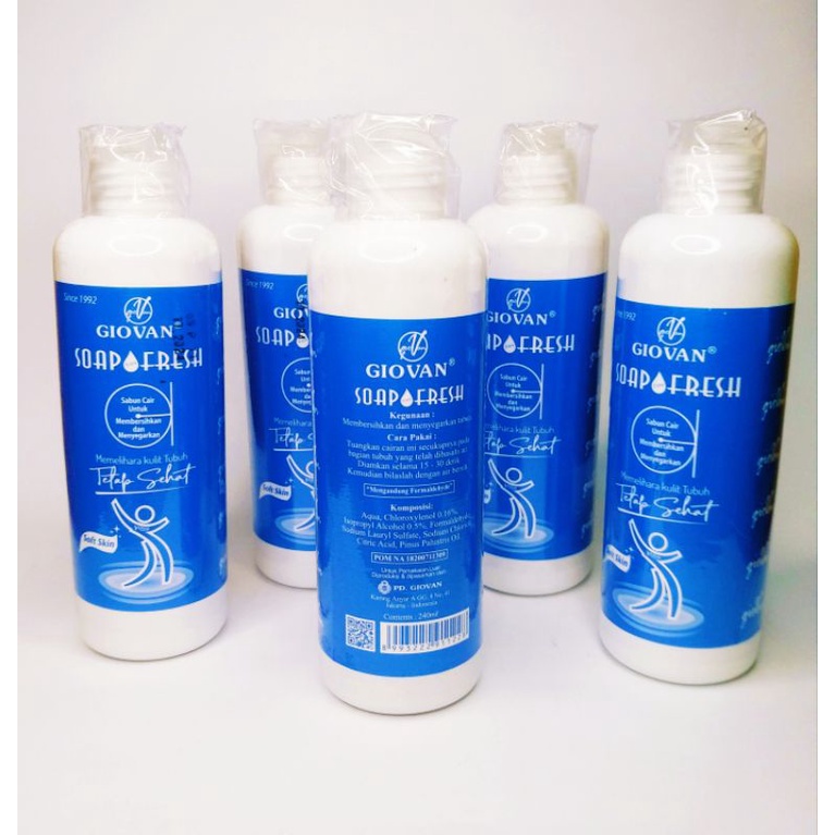 Jual GIOVAN SOAP EXTRA FRESH 240 ML/90ml Sabun Kesehatan kulit Sabun ...