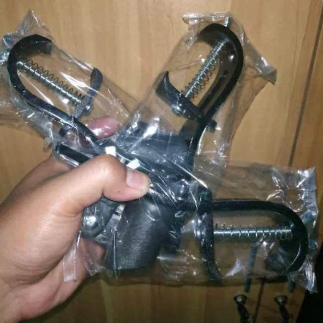 Jual Stand mic jepit bahan pvc gak bikin lecet | Shopee Indonesia