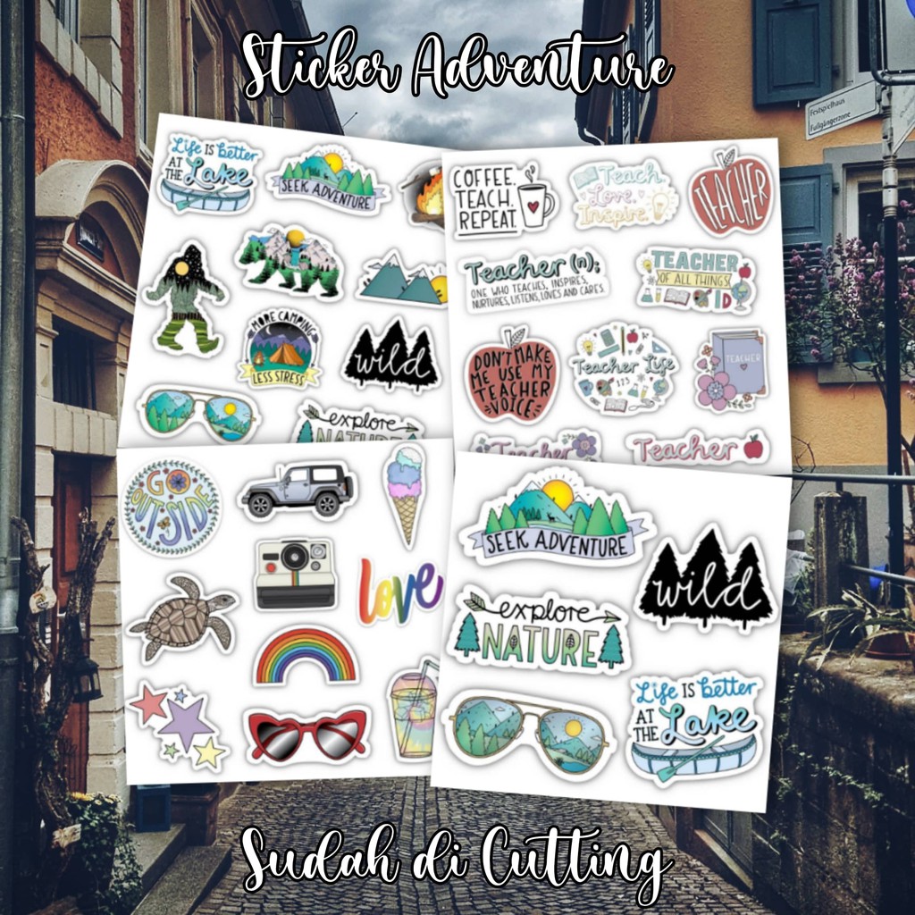 Jual Sticker Tumblr Adventure Stiker Aesthetic Tumblr Pack by okashi ...