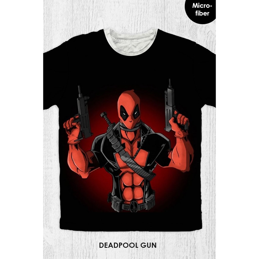 Jual Kaos Superhero Marvel - Deadpool Gun | Shopee Indonesia