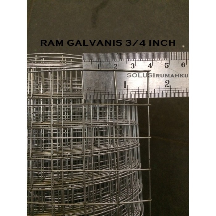 Jual RAM KAWAT LOKET GALVANIS 3/4" SILVER KOTAK 3/4 INCH 2 CM KANDANG ...