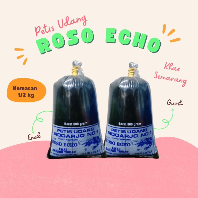 Jual Petis Udang Khas Semarang Cap Roso Echo 500 gram/Petis Khas Semarang/Petis Sidoarjo ...