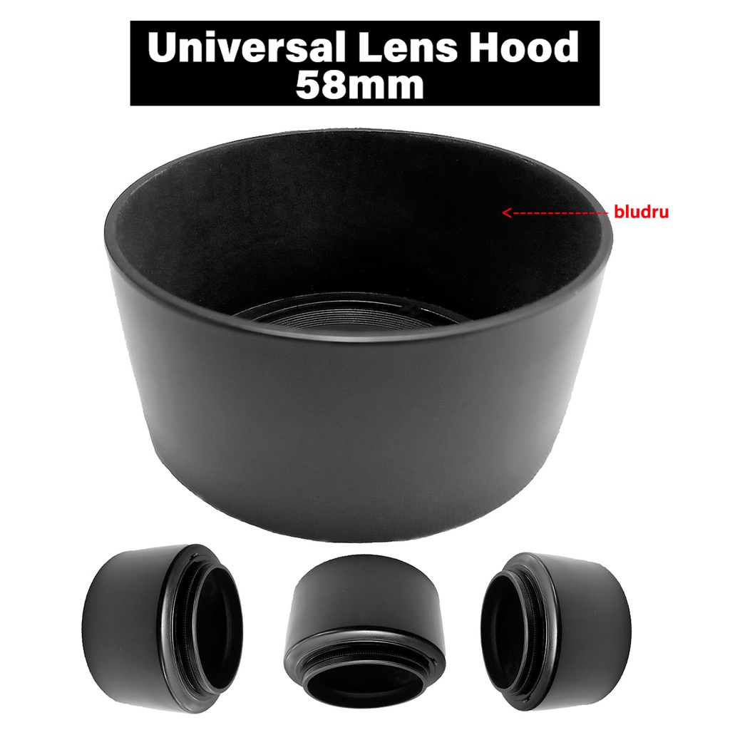 Jual Lens Hood Universal 58mm | Shopee Indonesia