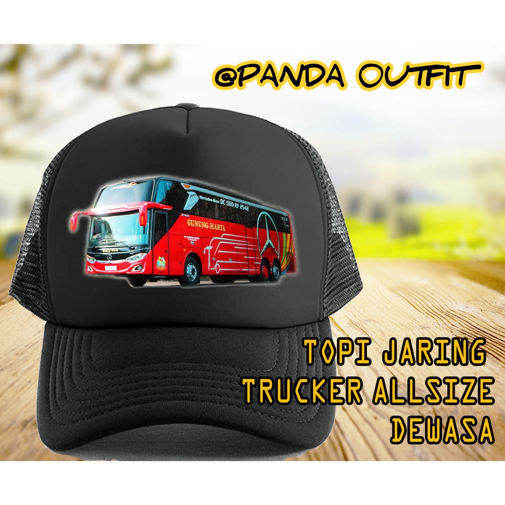 Jual TOPI TRUCKER JARING CUSTOM BUS AKAP | Shopee Indonesia