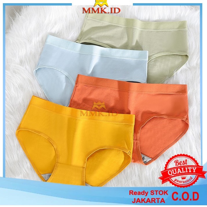 Jual Celana Dalam Polos Mid Waist Cd Bahan Katun Import Polos | Shopee ...