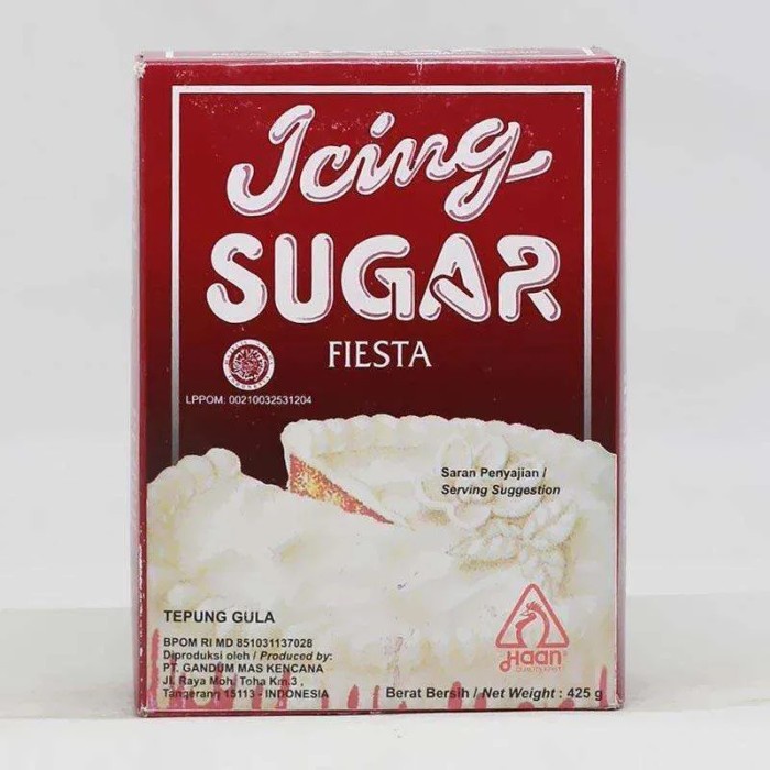 Jual icing sugar fiesta 450 gr | Shopee Indonesia
