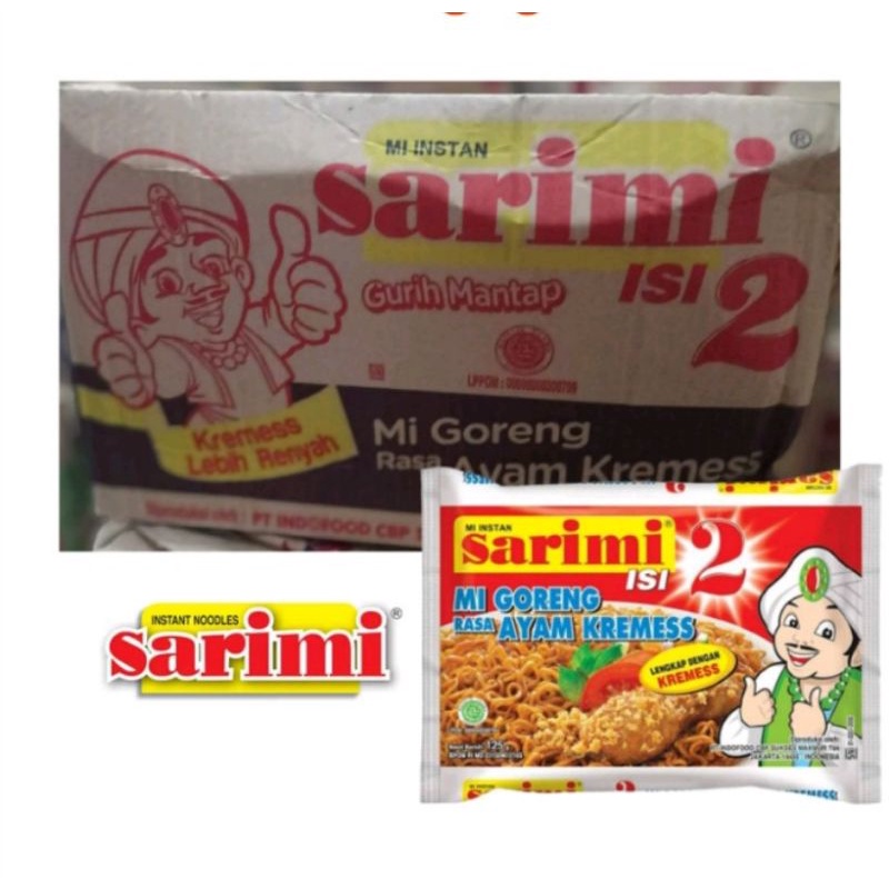 Jual 1 DUS/24 PCS SARIMI ISI 2 MIE GORENG RASA AYAM KREMES TS | Shopee Indonesia