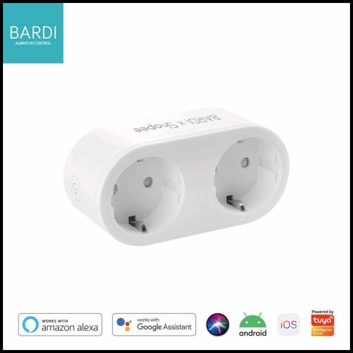 Jual Bardi Dual Smart Plug 16A Wifi Wireless Iot Home Automation ...