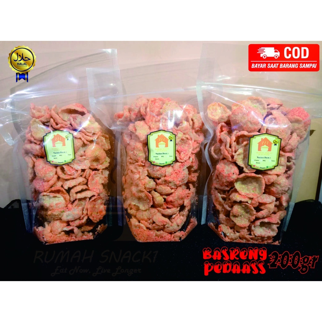 Jual Cemilan BASRENG Pedas 200 Gram Kemasan Standing Pouch | Shopee ...