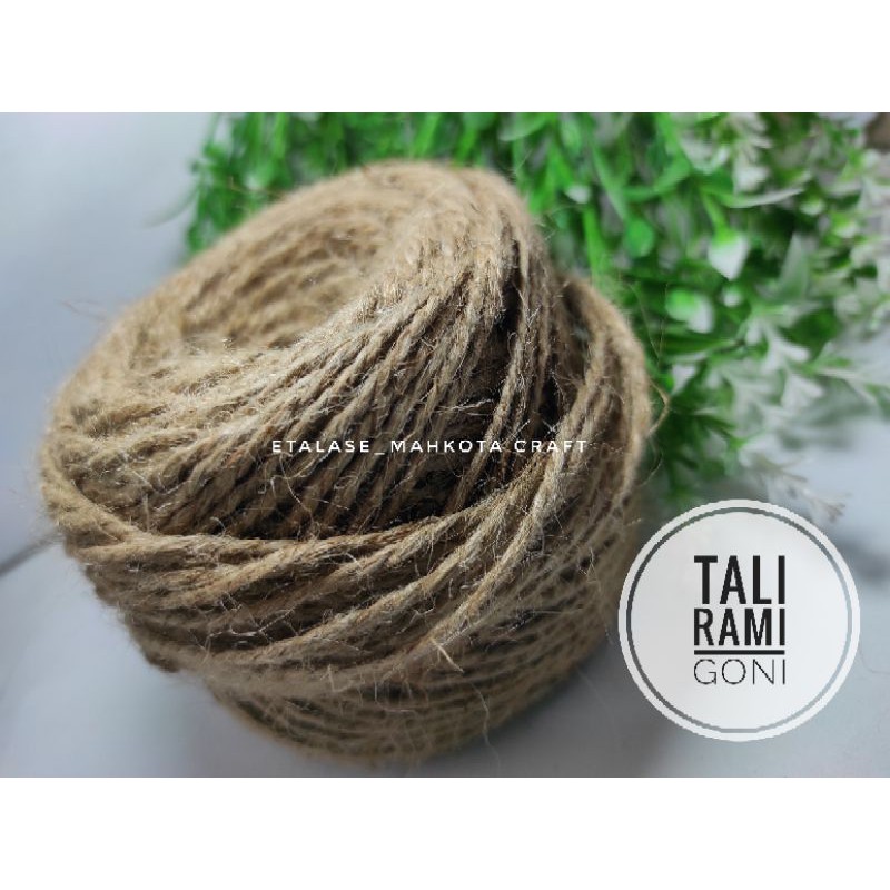 Jual 1meter Tali Rami Karung Goni 2ply 3ply/Jerami Coklat /Tali Foto ...
