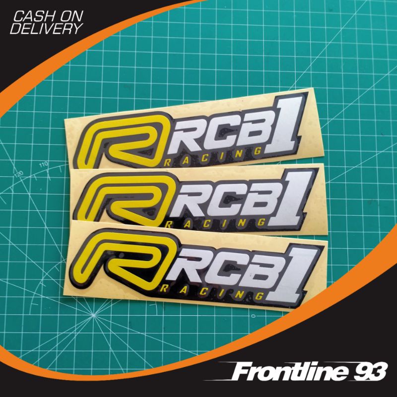 Jual Cetak Sticker Cutting Logo Rcb 1 Racing Custom Stiker Cutting ...