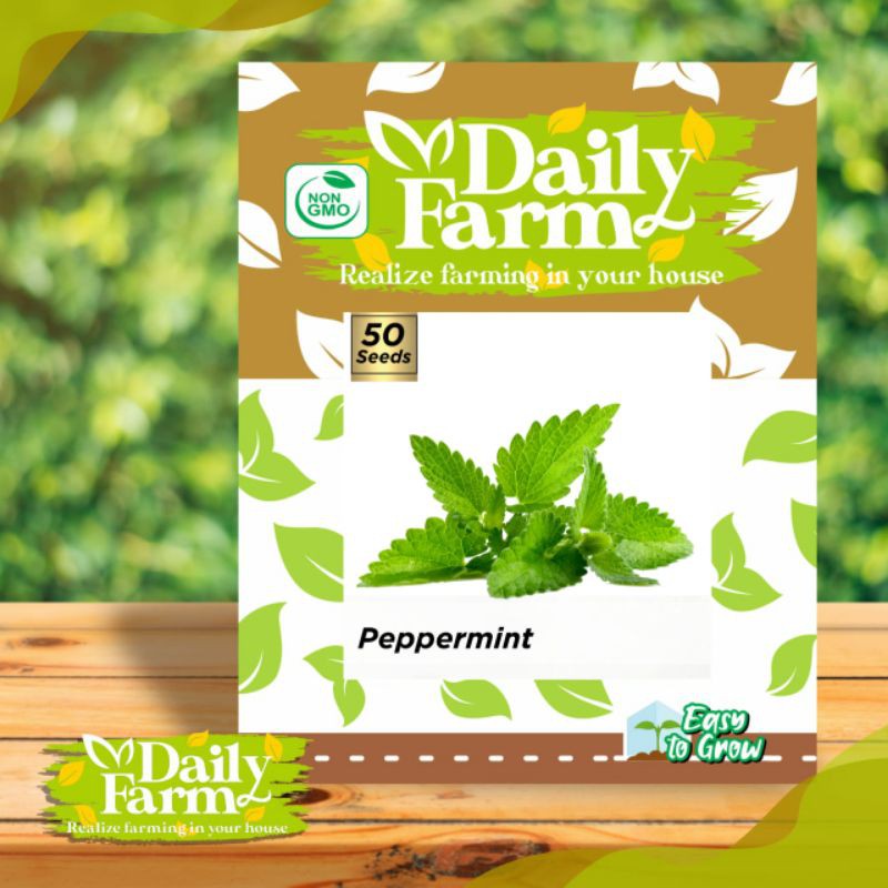 Jual DF benih PEPPERMINT 50 butir biji bibit herb rempah pepermint mint ...