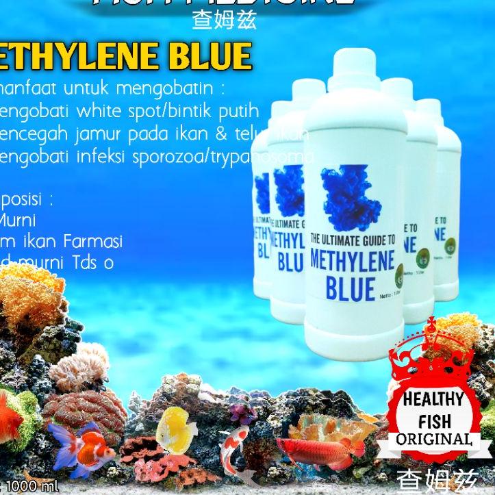 Jual [KODE EBJDH] Original healthy fish Methylene blue 1 liter ...