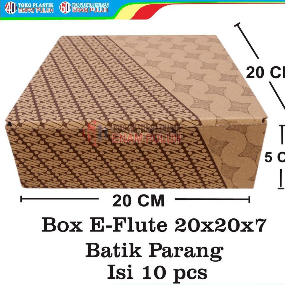 Jual Kotak kardus tebal box e flute corrugated brown packing isi 10 pcs ...