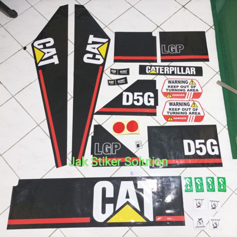 Jual Stiker Dozer CAT D5G LGP Sticker Alat Berat | Shopee Indonesia