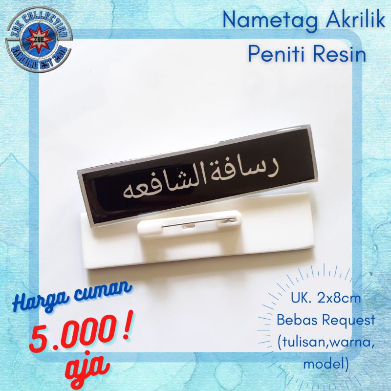 Jual Name Tag Akrilik Peniti Resin | Shopee Indonesia